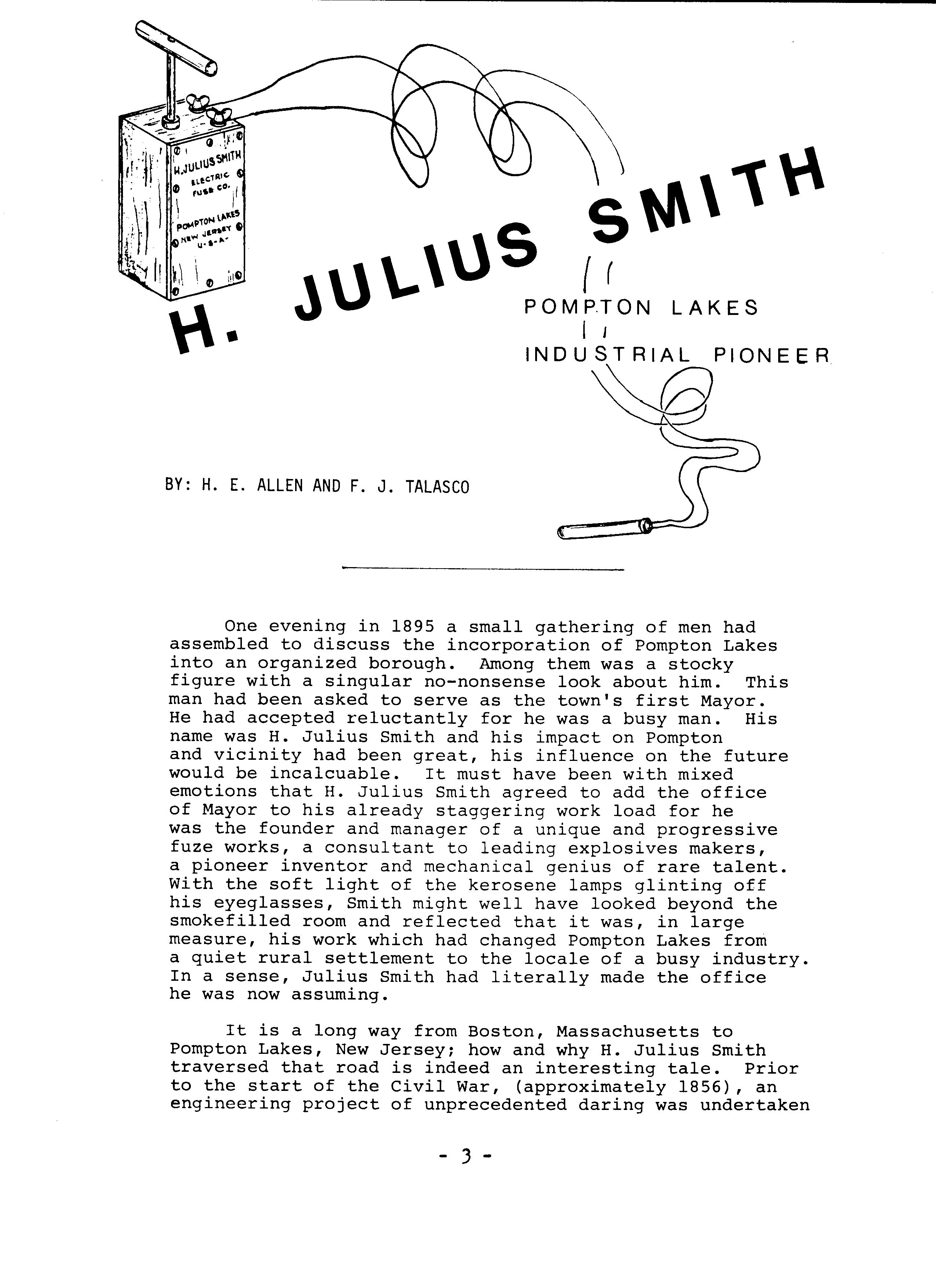 H. Julius Smith - Pompton Lakes NJ